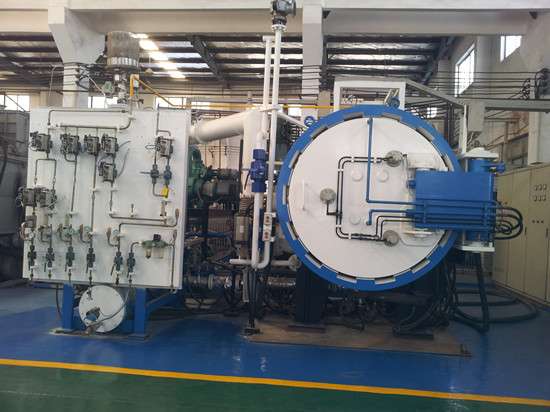 Bottom loading pressure sintering furnace